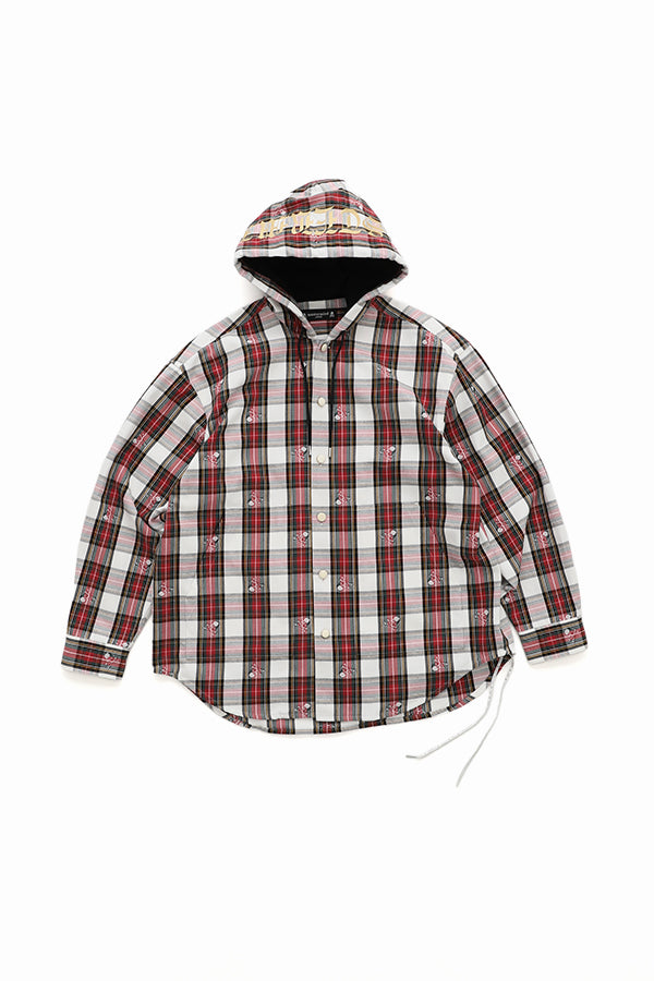 MJ HOODED PLAID FLANNEL SHIRT – MASTERMIND TOKYO 公式オンラインストア